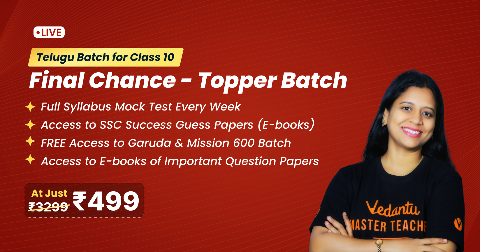 Full Syllabus Live Online Tuition for Final Chance - Topper Batch